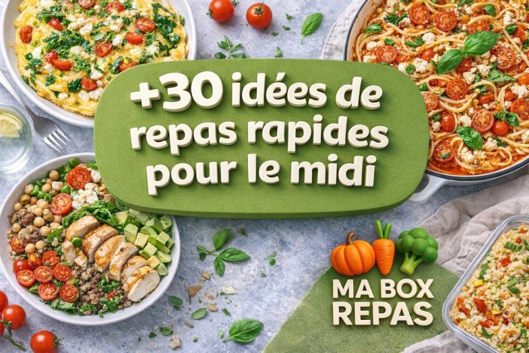 +30 idées de repas rapides pour le midi - Ma Box Repas
